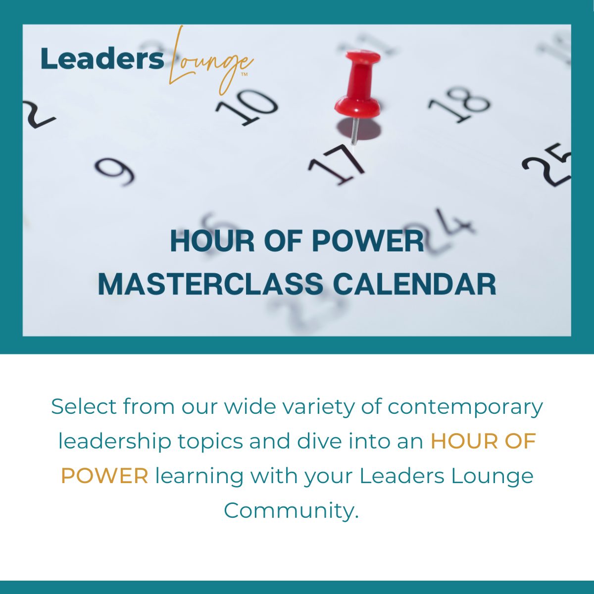 Masterclass | Leaders Lounge